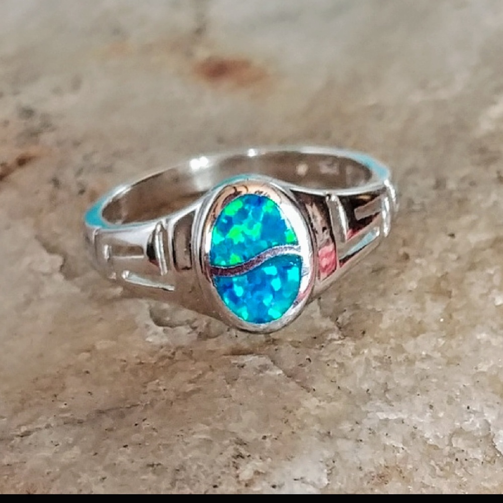 Australian Fire Opal Ring - Gem